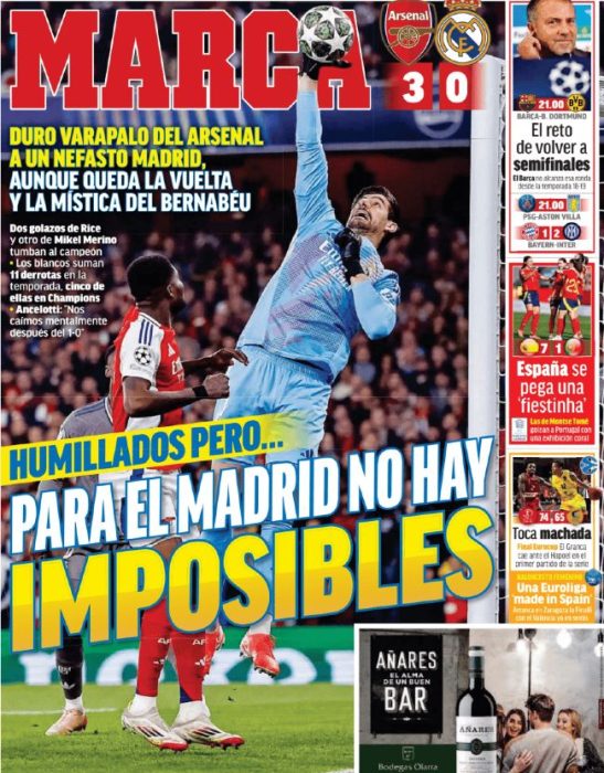 "Humillados"- Spanish Newspaper Headlines & Front Page Reaction to ...